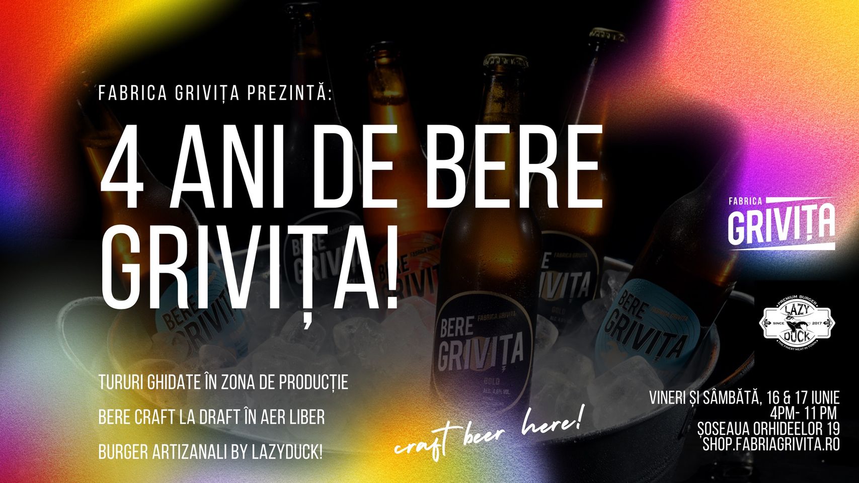 ANIVERSARE GRIVIȚA – TURURI GHIDATE, BERE CRAFT ȘI BURGERI ARTIZANALI ...