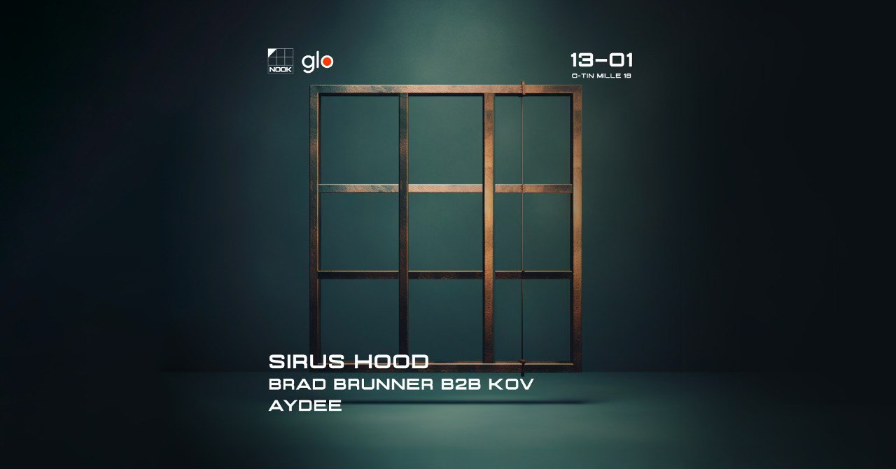 NOOK in w/ Sirus Hood, Brad Brunner b2b Kov, Aydee – OnEvent