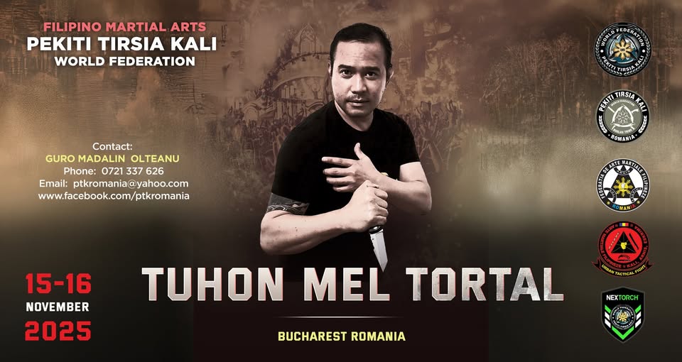 Seminar Pekiti Tirsia Kali în România cu Tuhon Rommel Tortal - OnEvent