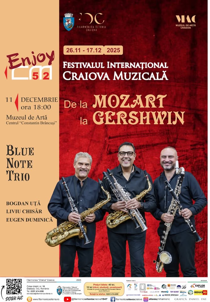 BLUE NOTE TRIO/ De la MOZART la GERSHWIN - OnEvent
