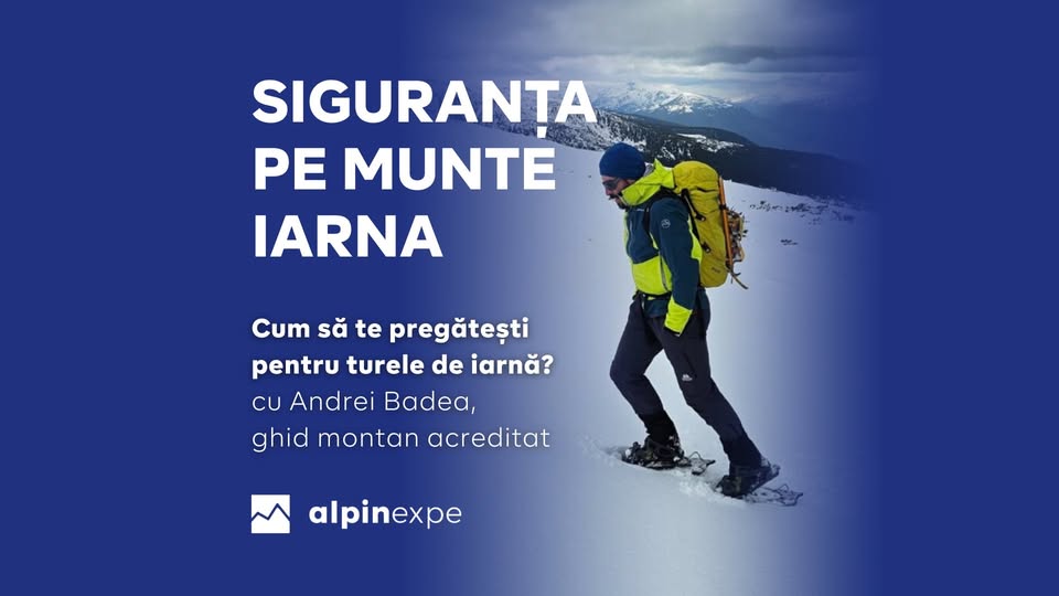 Siguranța pe munte iarna – cu Andrei Badea la Alpin Expe București ...