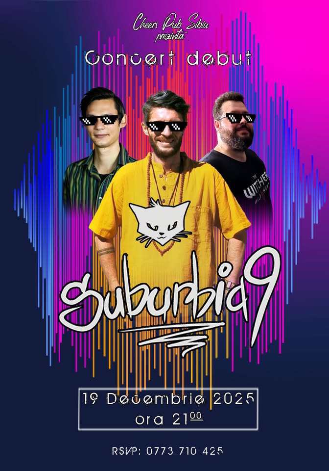 SUBURBIA9 | CONCERT DE DEBUT | Cheers Pub Sibiu - OnEvent