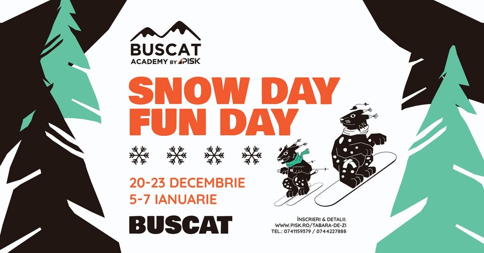 SNOW DAYS, FUN DAYS – Tabere de zi de schi și snowboard la Buscat - OnEvent