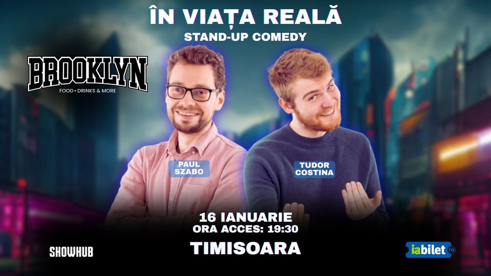 Stand-Up Comedy „In viata reala” @Brooklyn Timisoara - OnEvent