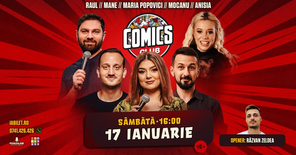 Stand-up Comedy cu Maria Popovici, Anisia, Mane Voicu, Raul și Alex ...