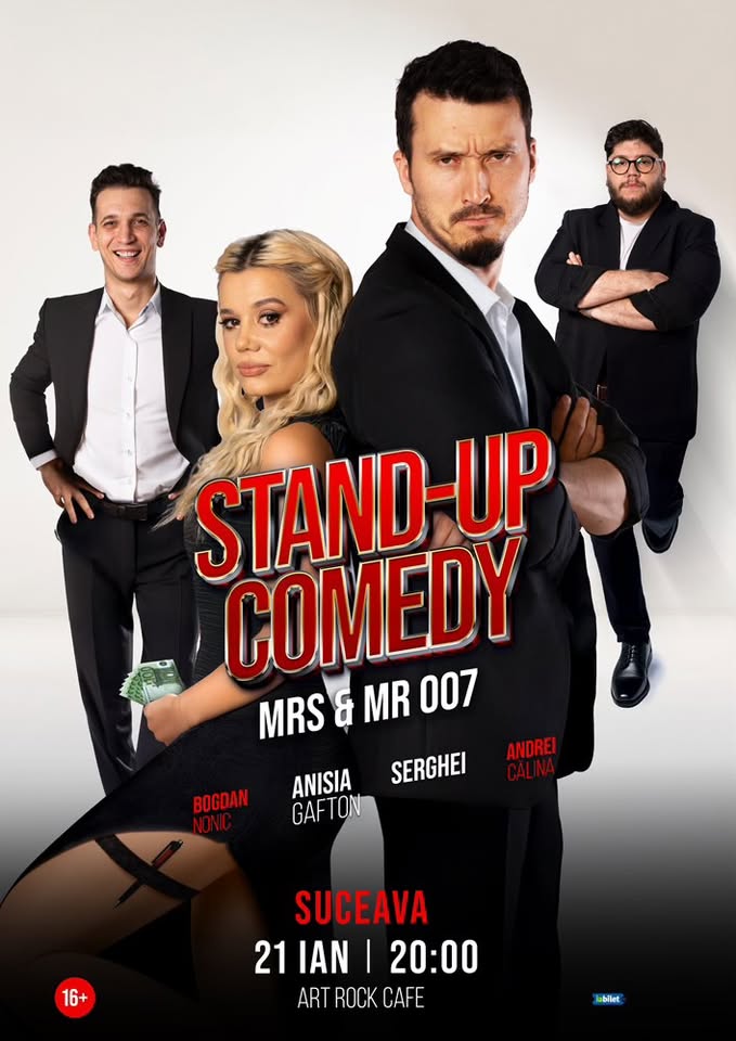 Suceava: Stand-up Comedy cu Anisia Gafton, Serghei, Nonic și Călina ...