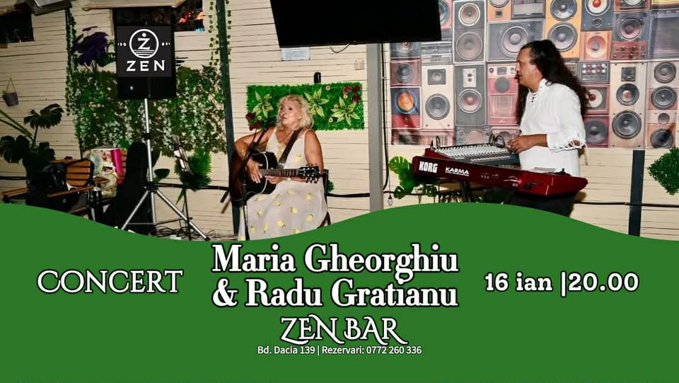 Concert Maria Gheorghiu & Radu Grațianu la Zen Bar - OnEvent