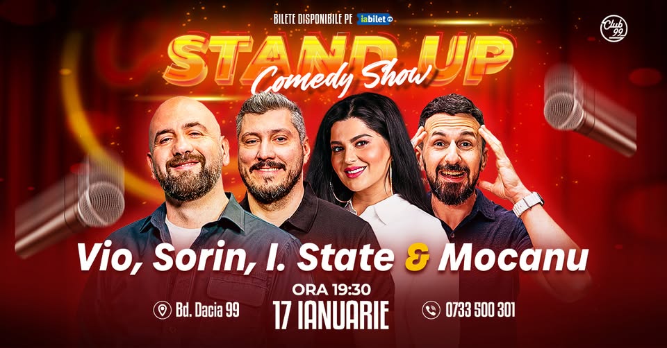 Vio, Sorin Pârcălab, Ioana State & Mocanu | Stand Up Comedy @Club99 ...