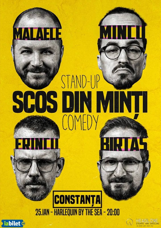 ‼️ Stand-Up Comedy cu Frînculescu, Mălăele, Mincu și Birtaș – „Scos din ...