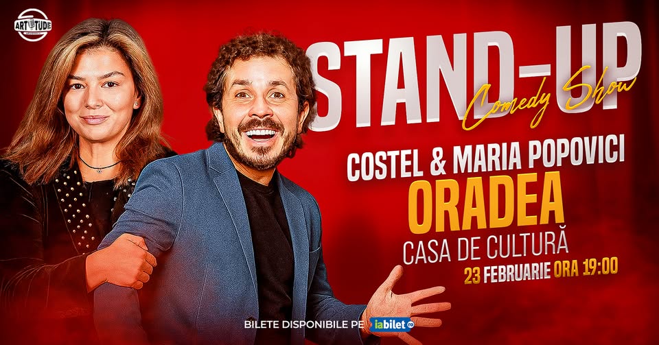 ORADEA | Costel și Maria Popovici – Stand Up Comedy Show - OnEvent