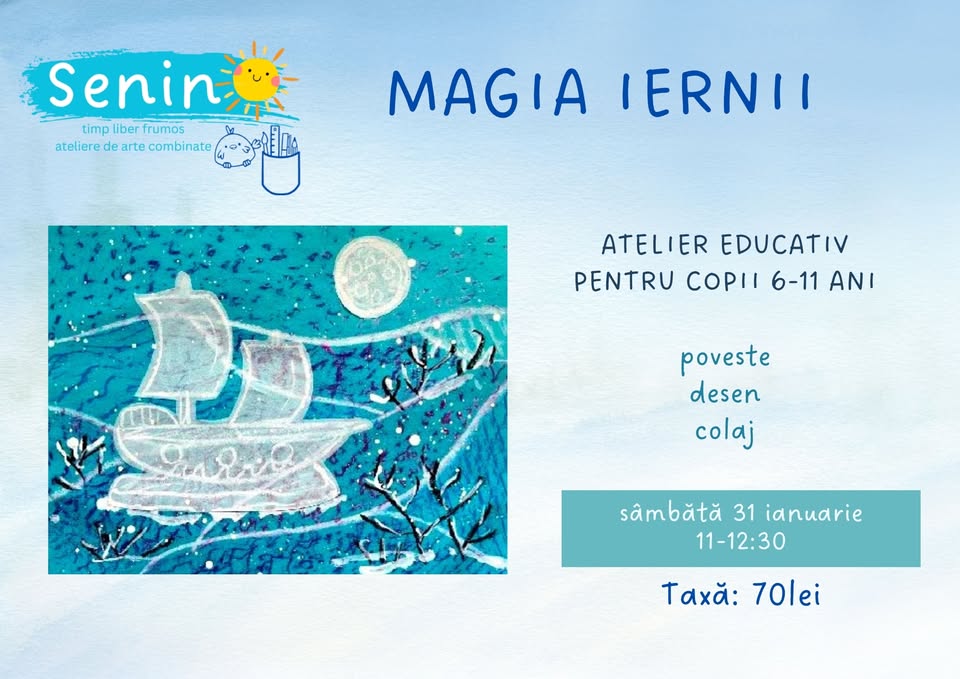 MAGIA IERNII – atelier educativ pentru copii - OnEvent