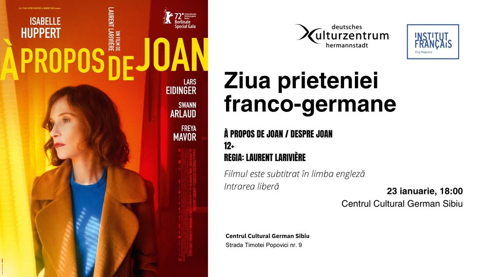 🎬 À propos de Joan / Despre Joan – Proiecție de film Ziua Prieteniei ...