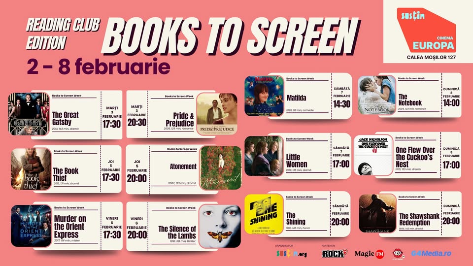 📚🎬 Books to Screen – Reading Club Edition - OnEvent