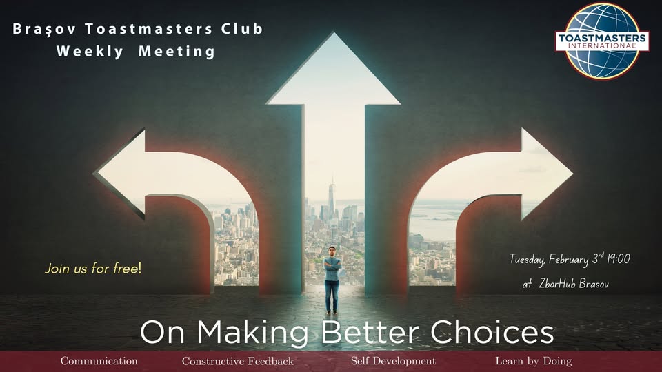 On Making Better Choices – FREE Public Speaking and Leadership - OnEvent