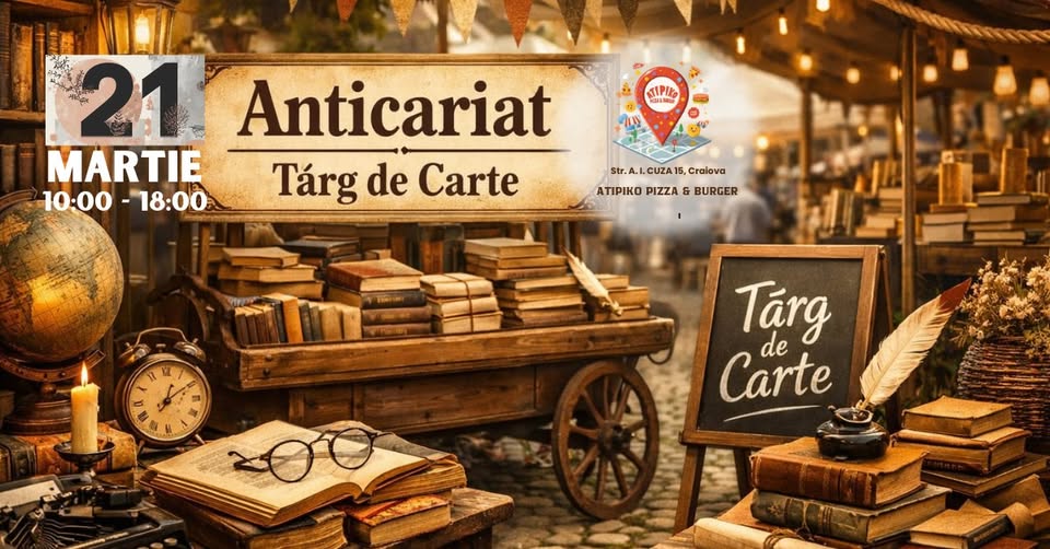 📚 ANTICARIAT – TÂRG DE CARTE - OnEvent