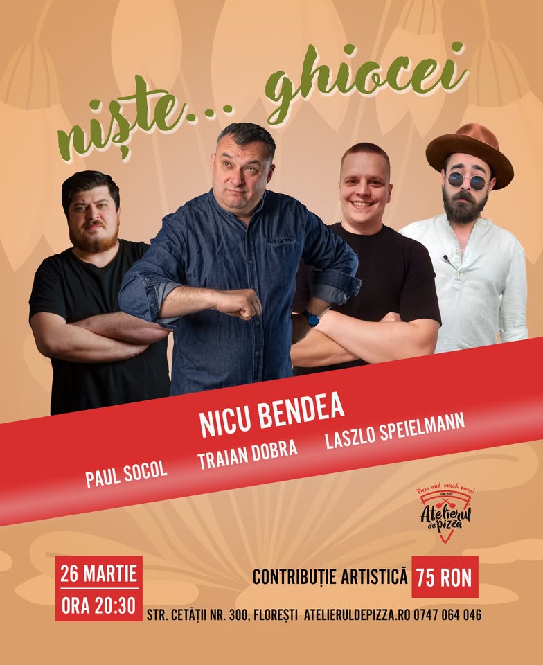 Stand-Up Comedy cu Nicu Bendea & prietenii – {Niște… ghiocei ...